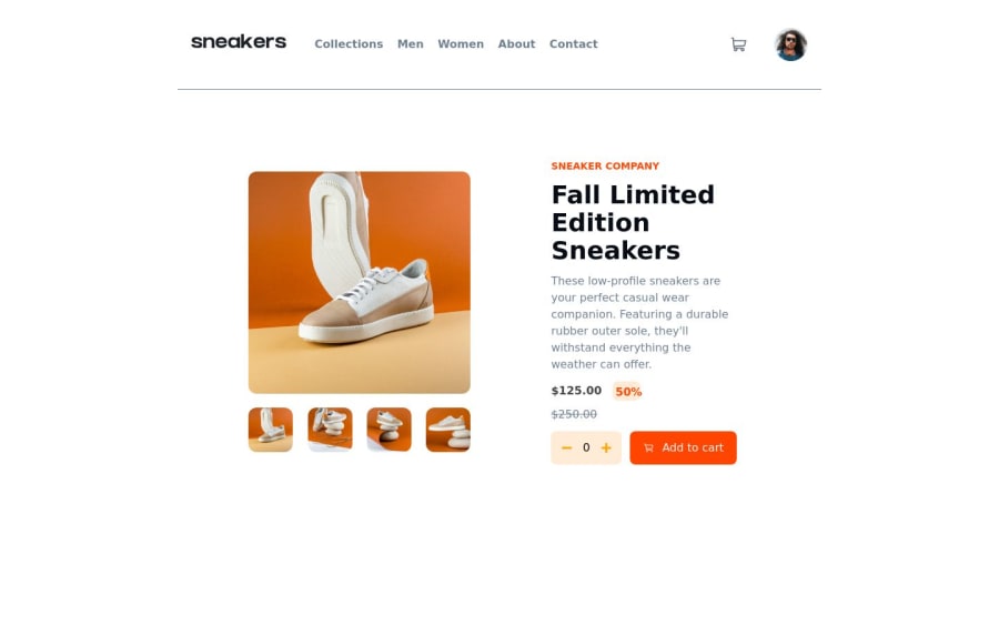 Frontend Mentor Responsive E Commerce Product Page Coding Challenge