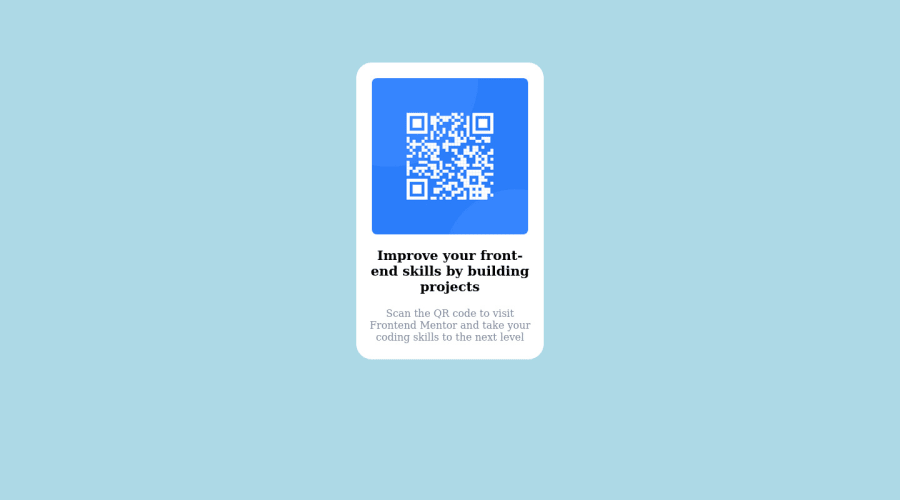 Frontend Mentor Making Qrcode With Html Css Coding Challenge Solution