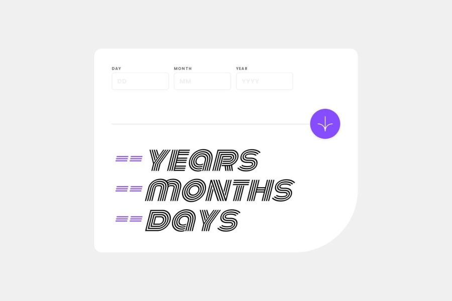 Frontend Mentor Fem Age Calculator Built With React And Tailwind