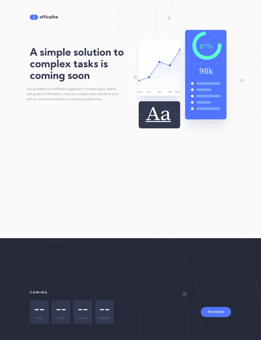 Frontend Mentor Officelite Coming Soon Site With React Styled