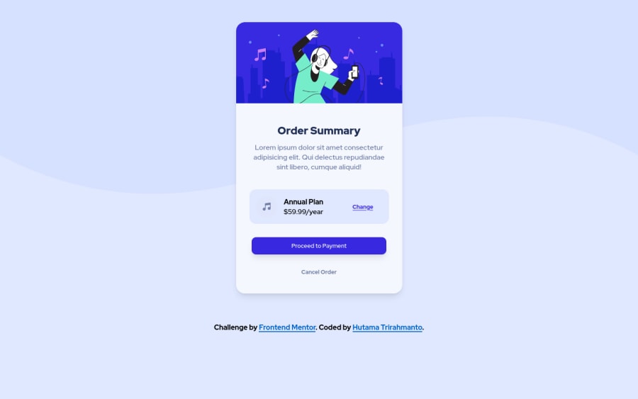 Frontend Mentor Order Summary Card Component With Flexbox Css Grid Scss Preprocessor Coding