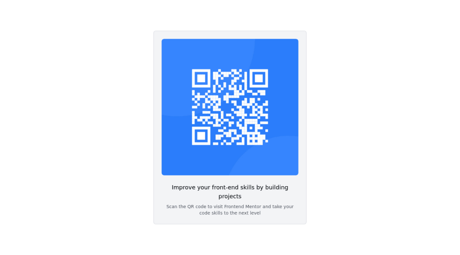 Frontend Mentor Qrcode Card Tailwindcss Coding Challenge Solution