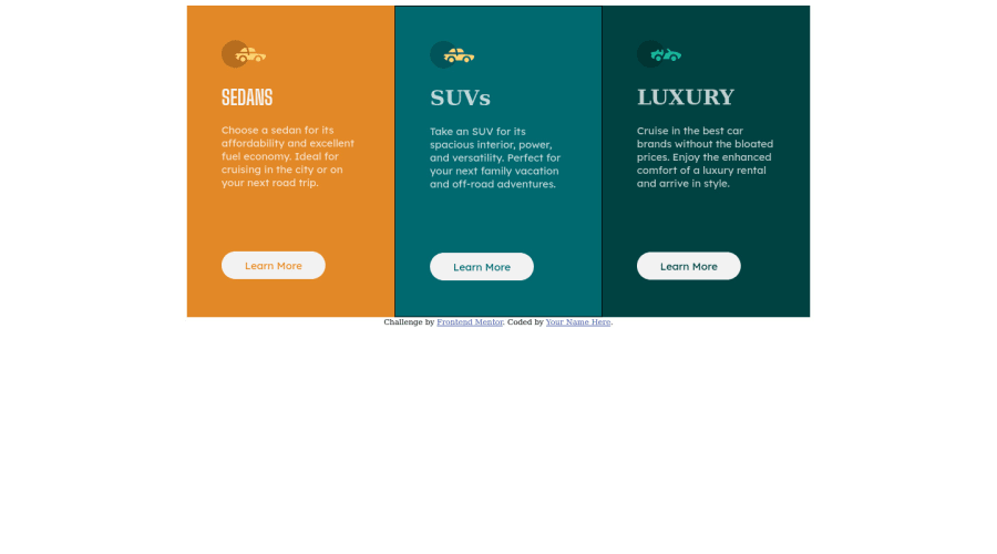 Frontend Mentor Simple 3 Column Preview Card Component Using Html And Css Coding Challenge