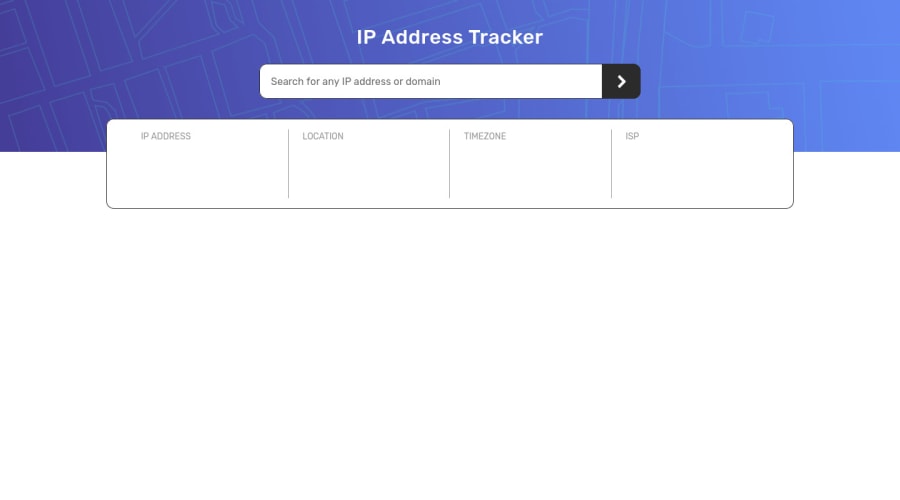 Frontend Mentor Ip Address Tracker Using Html Css Vanilla Js Coding Challenge Solution
