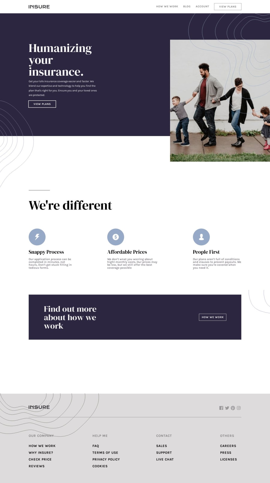 Frontend Mentor Insure Landing Page Responsive Using Html And Css Coding Challenge Solution