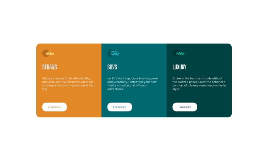 Frontend Mentor 3columnpreviewcard Html Css Scss Coding Challenge Solution