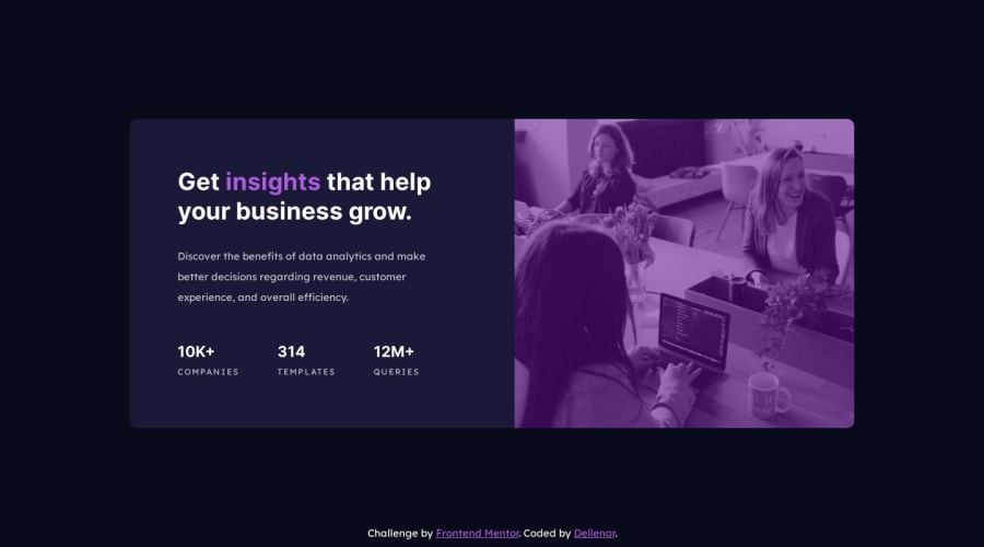 Frontend Mentor Stats Preview Card Component Html Css Coding