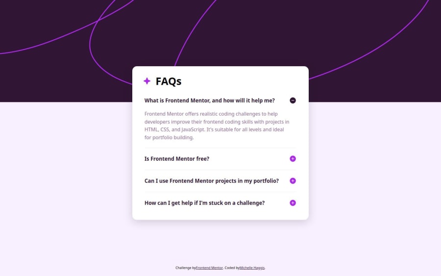 Frontend Mentor Challenge 4 Faq Accordion Htlm Css3 Javascript Coding Challenge Solution