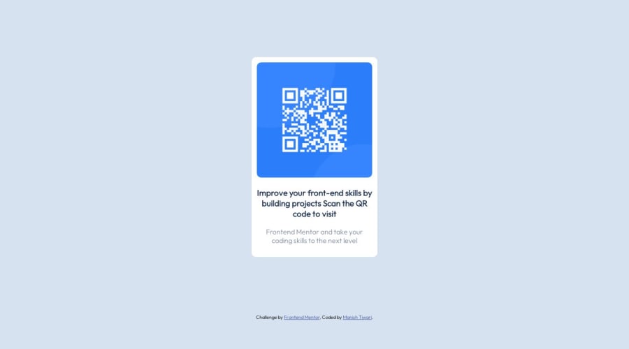 Frontend Mentor Qr Code Components Using Html And Css Coding 7708