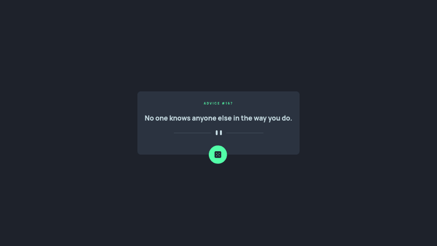 Frontend Mentor Advice Generator Api Using Javascript Fetch And Bem Methodology Coding