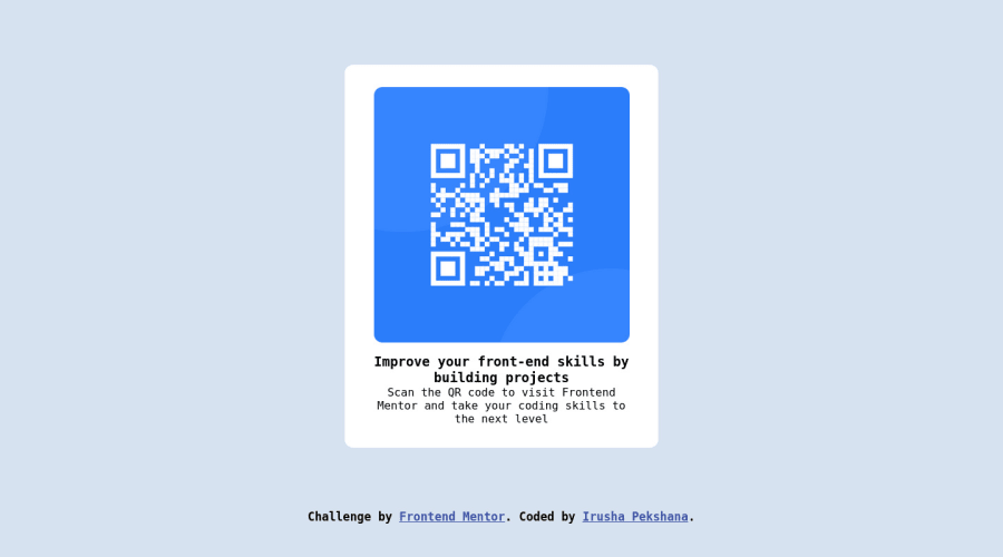 Frontend Mentor Frontend Mentor Qr Code Component Solution Coding
