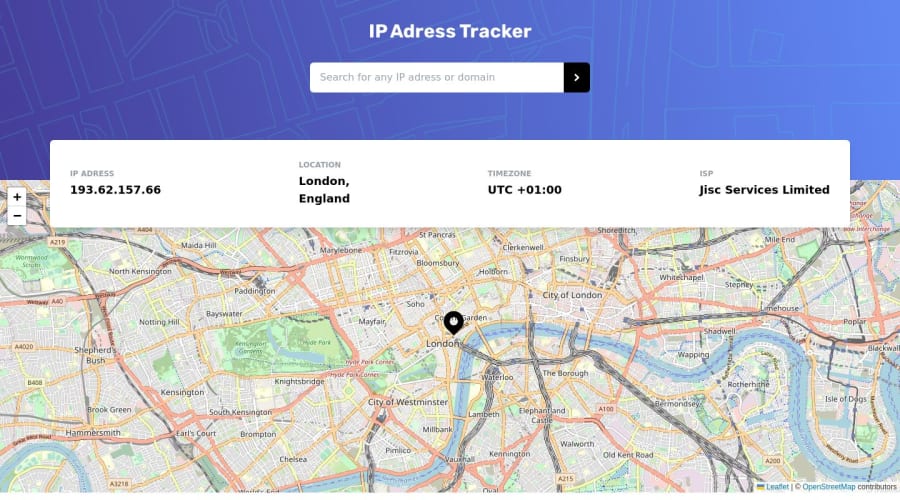 Frontend Mentor Ip Address Tracker Build In React Coding Challenge Solution