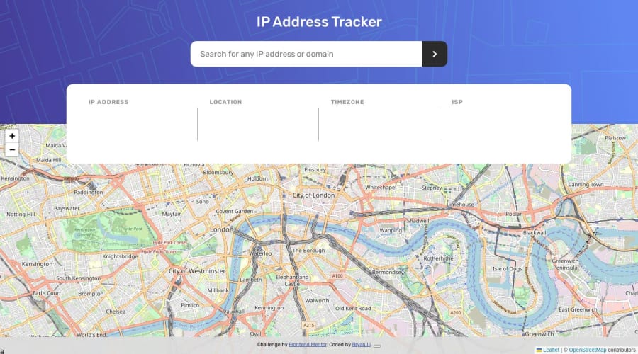 Frontend Mentor Ip Address Tracker Coding Challenge Solution