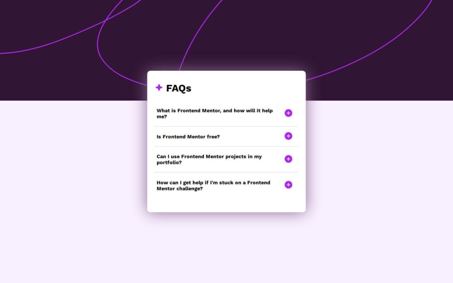 Frontend Mentor Faq Accordion Using Vanilla Js Coding Challenge Solution