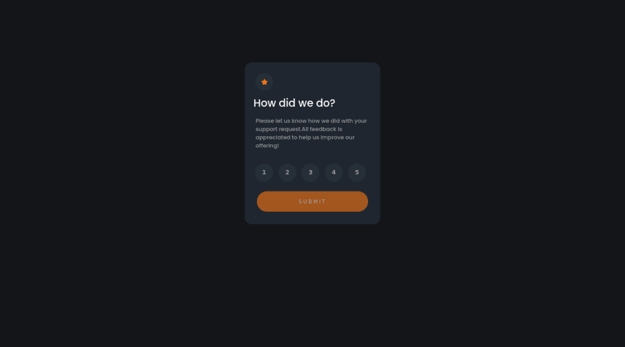 Frontend Mentor Responsive Rating Website Using Html Scss And Js Coding Challenge Solution