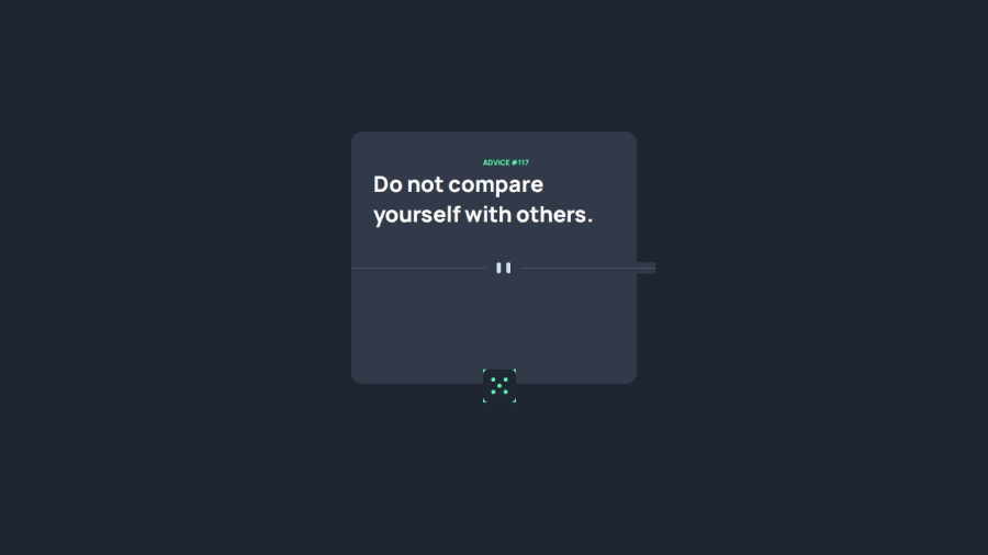 Frontend Mentor Responsive Page Of Advice Generator Coding Challenge
