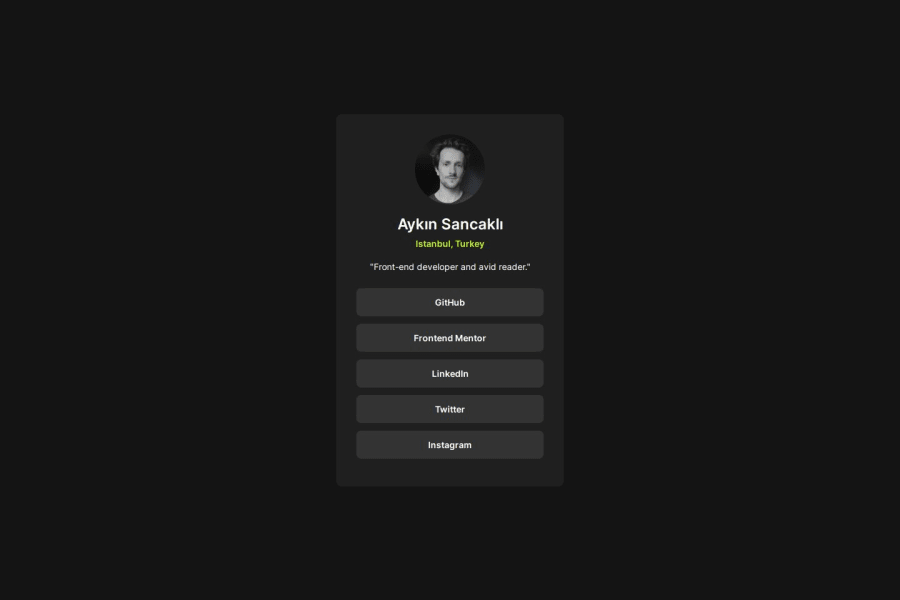 Frontend Mentor Social Links Profile Using React Tailwind Css Coding Challenge Solution