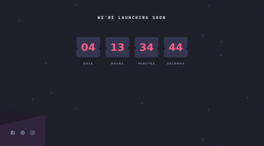 Frontend Mentor Countdown Timer Using React Coding Challenge Solution
