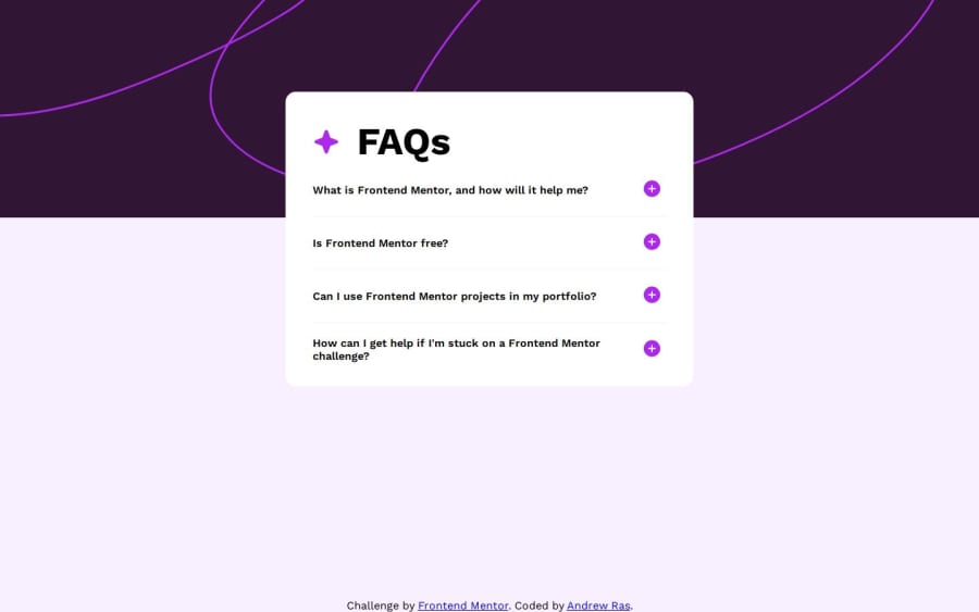 Frontend Mentor Faq Accordion Html Css Js Coding Challenge Solution