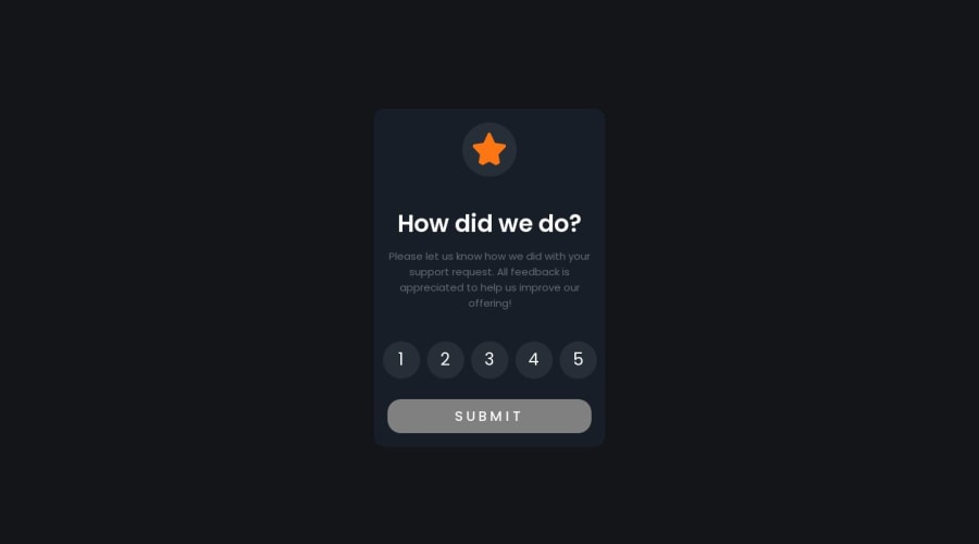 Frontend Mentor Responsive Rating Component In React Js Coding Challenge Solution