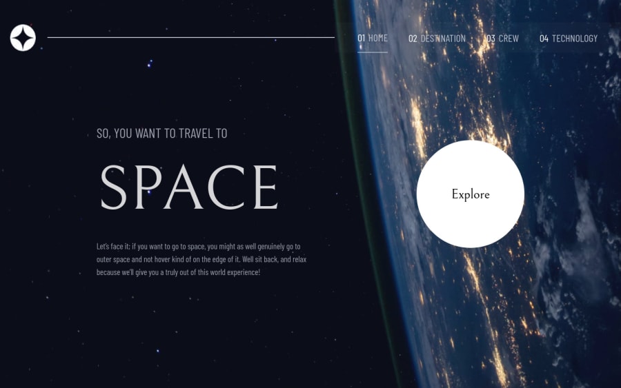 Frontend Mentor Space Tourism Fv Coding Challenge Solution