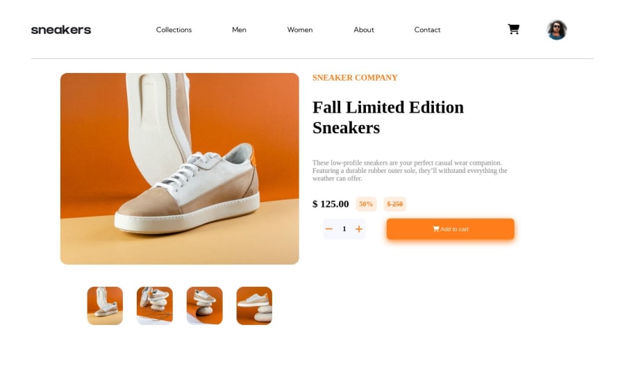 Frontend Mentor E Commerce Using React Coding Challenge Solution