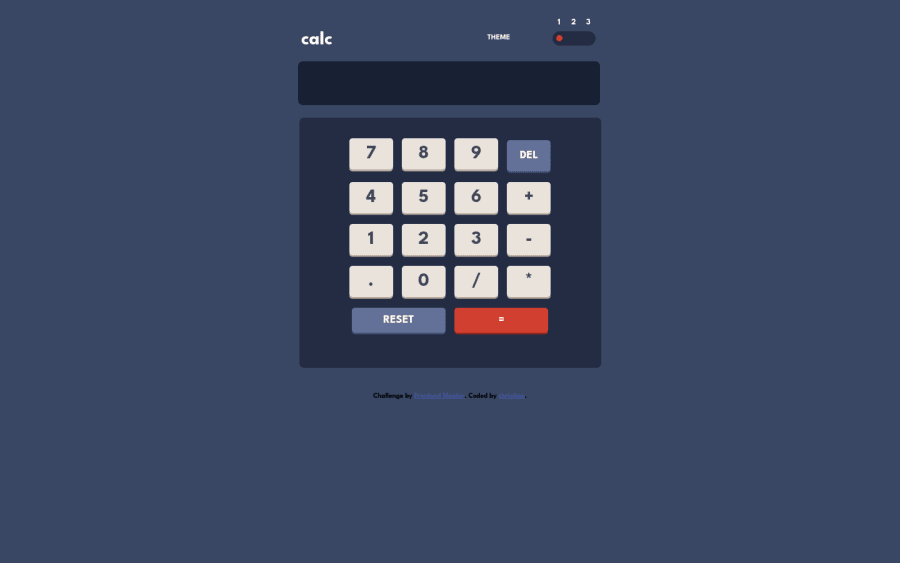 Frontend Mentor Calculator App Coding Challenge Solution