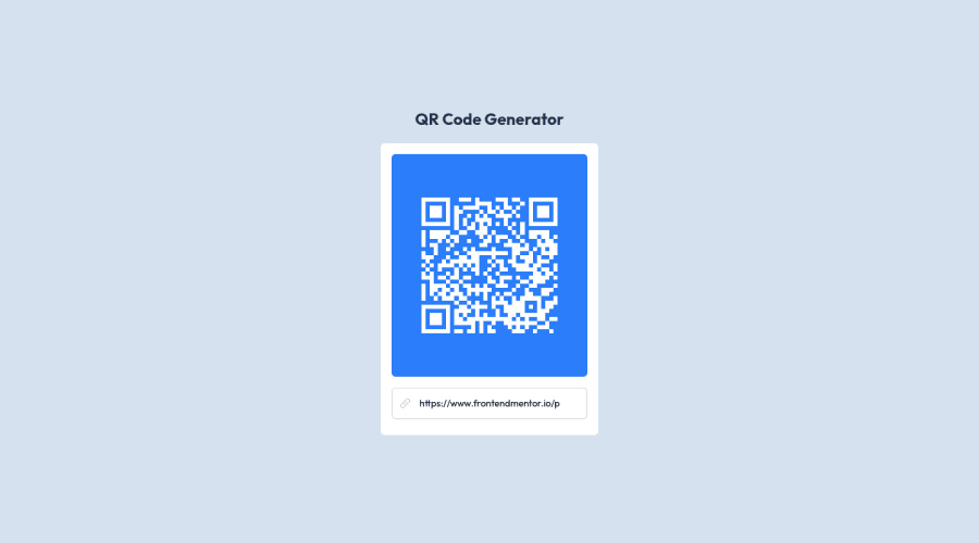 Frontend Mentor Qr Code Generator React Tailwindcss Coding Challenge Solution