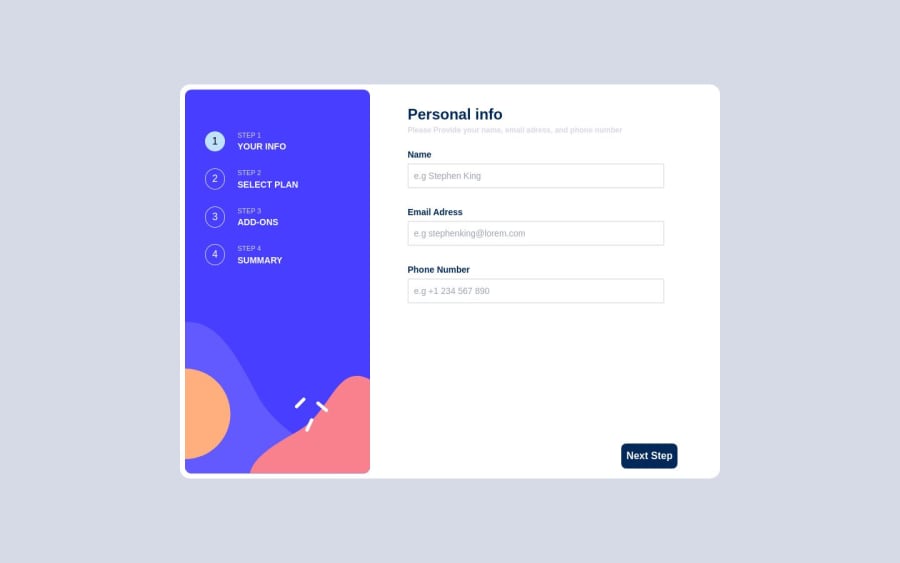 Frontend Mentor Multistep Form Using Reacttypescript And Tailwindcss Coding Challenge Solution