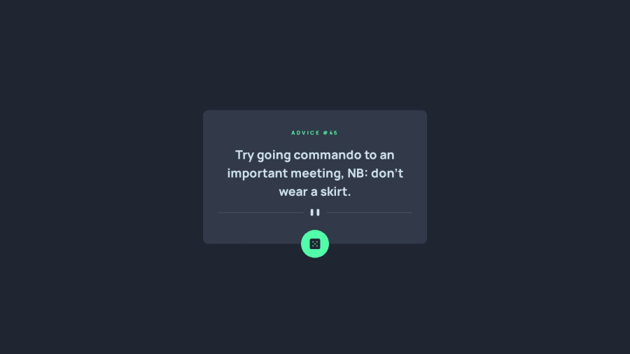 Frontend Mentor Responsive Advice Generator App Using React And