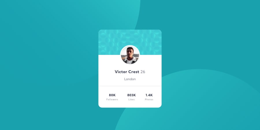 Frontend Mentor Profile Card Ui Component Created With Pure Html And Css Coding Challenge Solution
