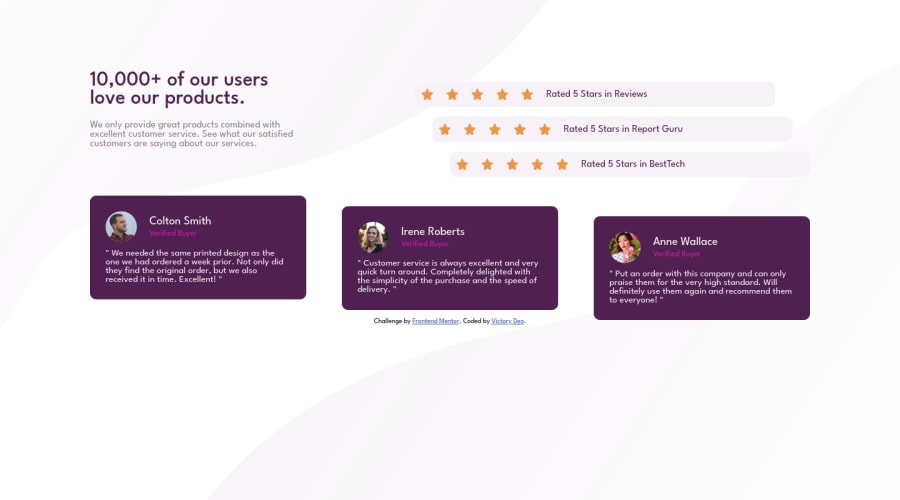 Frontend Mentor Social Proof Section Using Html Css And Flexbox Coding Challenge Solution