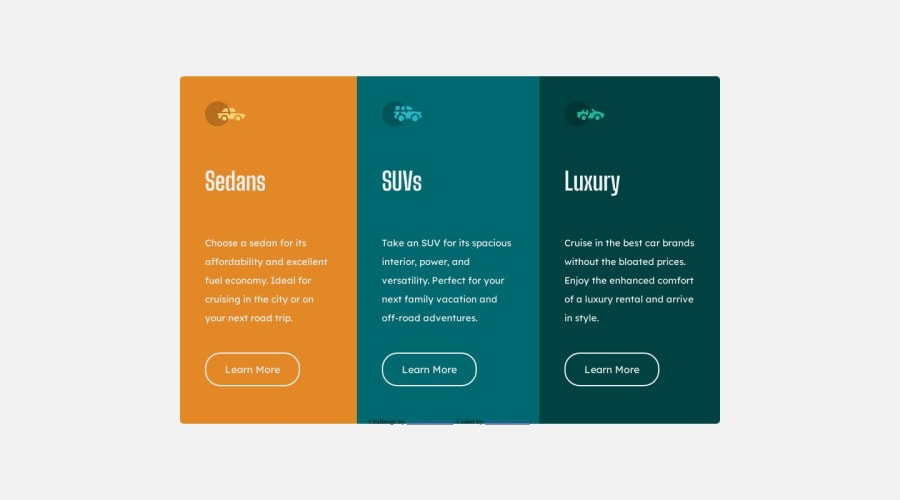 Frontend Mentor 3 Column Preview Card Component Coding Challenge Solution