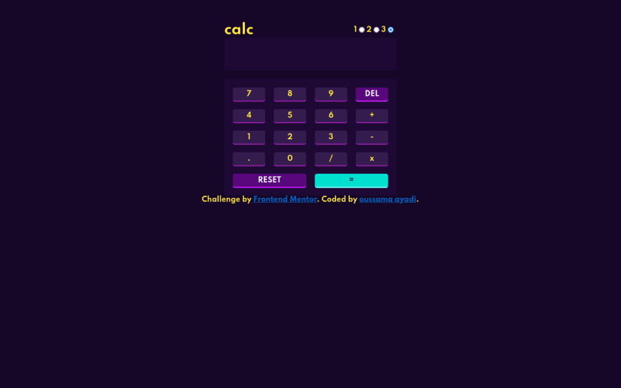 Frontend Mentor Calculator App Html Css Javascript Coding Challenge