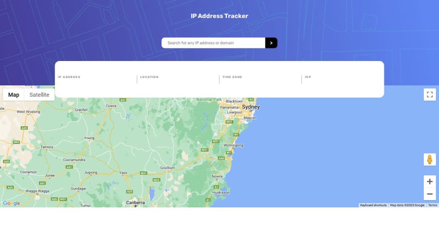 Frontend Mentor Responsive Ip Tracker Using Css Flex Coding Challenge