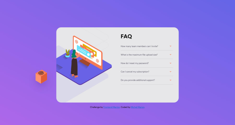 Frontend Mentor Faq Accordion Coding Challenge Solution