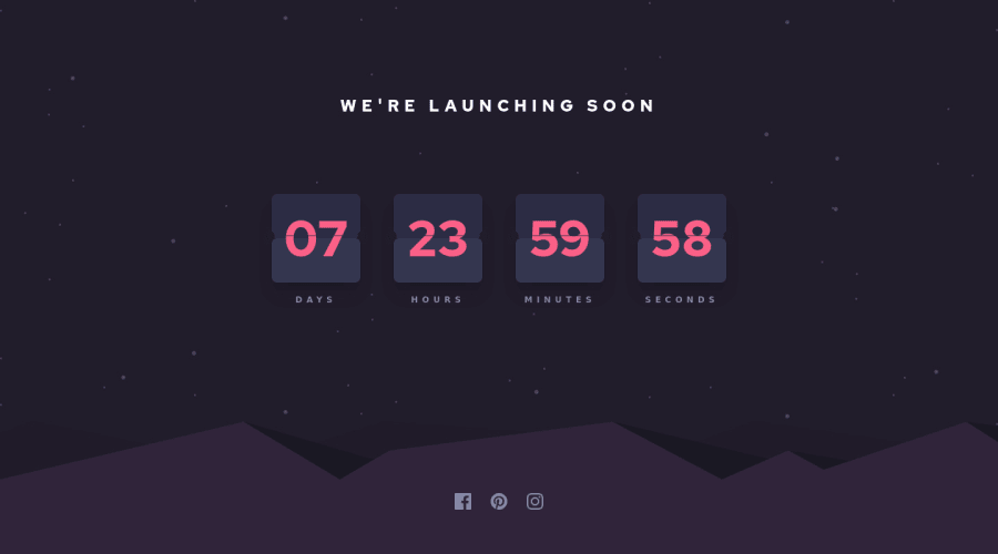 Frontend Mentor Launch Countdown Timer Using Tailwind Next Js Coding