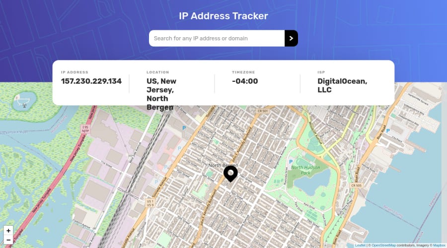 Frontend Mentor Ip Address Tracker Width Css Methodoloy Javascript And Ipify Api Coding