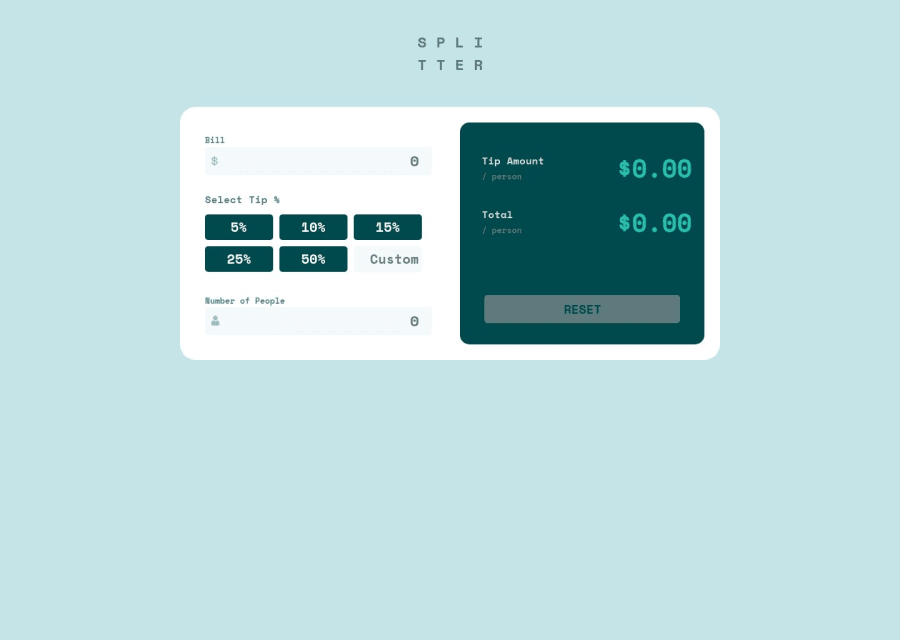 Frontend Mentor Tip Calculator Utilizando Html5 Cssgrid Flex Box Y Javascript Coding