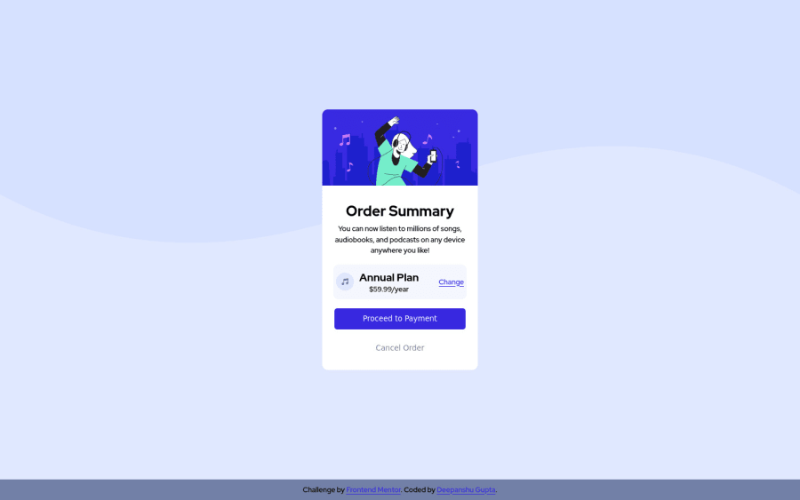 Frontend Mentor | Responsive order summary card coding challenge solution Frontend Mentor | Responsive order summary card coding challenge solution