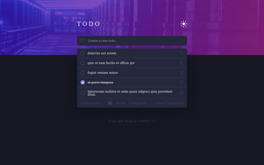 Frontend Mentor Todo App Html Css Js Coding Challenge Solution