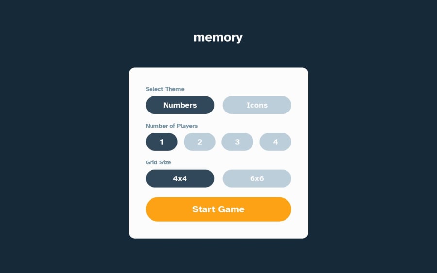 Frontend Mentor Memory Game Using React Coding Challenge Solution