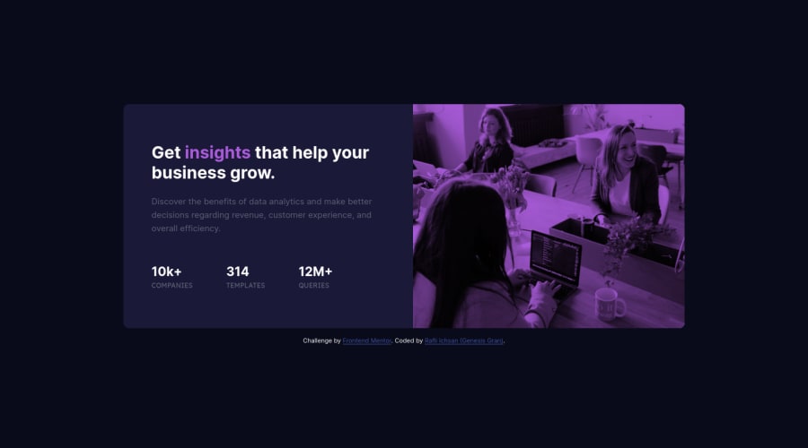 Frontend Mentor Stats Preview Card Using Html Css Flexbox And Media Query Coding Challenge
