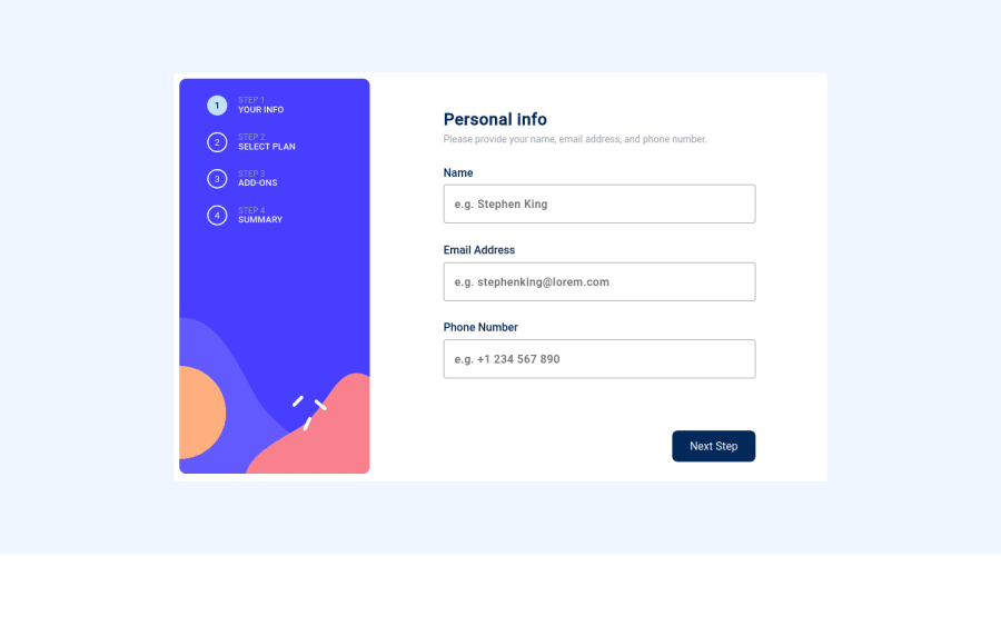 Frontend Mentor Multi Step Form With Angular Coding Challenge Solution