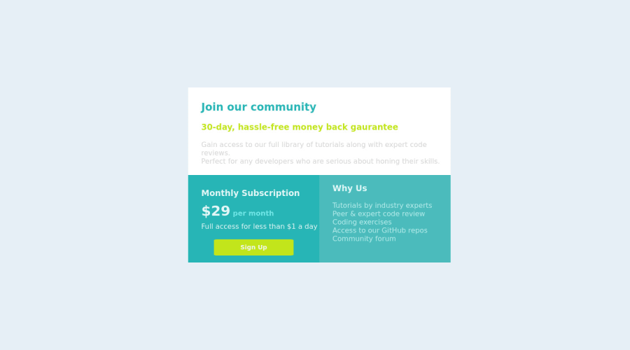 Frontend Mentor My First Challenge Solution Only With Html And Css Coding Challenge Solution
