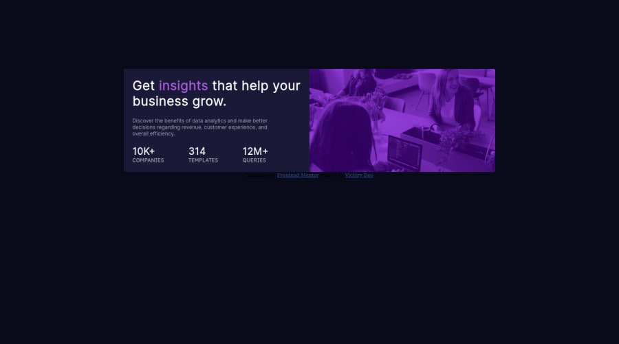 Frontend Mentor Stats Preview Card Component Using Html Css Flexbox