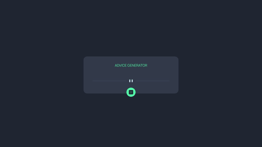 Frontend Mentor Advice Generator App Using Html Css And Javascript
