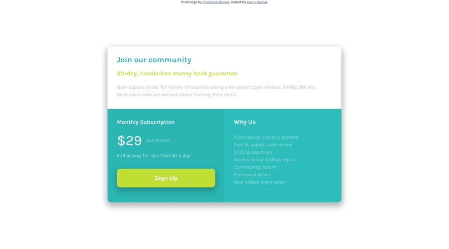Frontend Mentor Css Practice Card Using Basic Css Coding Challenge Solution