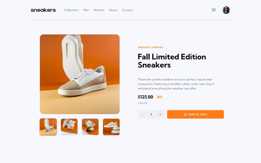 Frontend Mentor 🔥 E Commerce Product Page In React Lightbox Gallery
