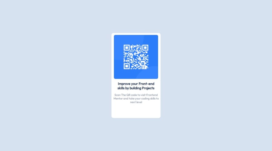Frontend Mentor Qr Code Scanner Using Css Flexbox Coding Challenge